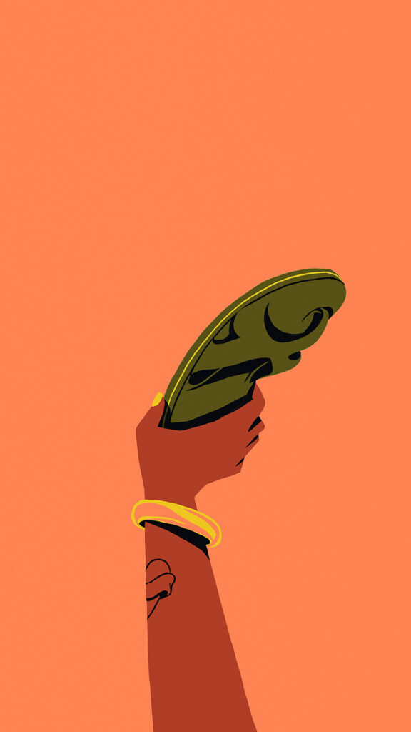 Flying Chancla Free Wallpaper 01 - Jorge Artola